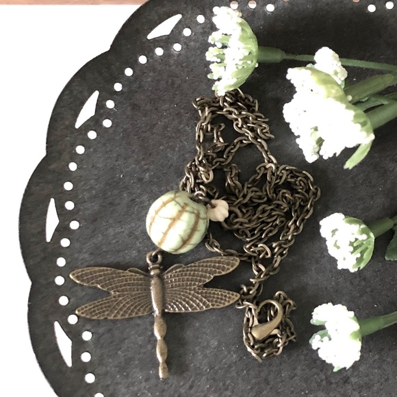 Jewelry | Handmade Dragonfly Necklace | Poshmark